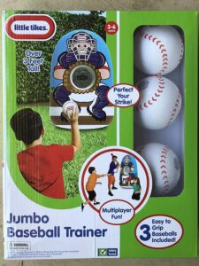 little tikes inflatable baseball trainer, medium