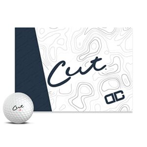 cut dc dual core golf balls - premium, soft core - offers decreased ball spin & improved golf shot accuracy and control - 4 piece construction designed for players of all levels (one dozen)