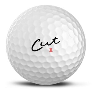 Cut DC Dual Core Golf Balls - Premium, Soft Core - Offers Decreased Ball Spin & Improved Golf Shot Accuracy and Control - 4 Piece Construction Designed for Players of All Levels (One Dozen)