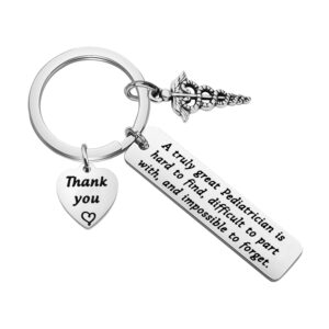 tgbje pediatrician gift a truly great pediatrician is hard to find keychain thank you gift pediatric nurse gift doctor gift