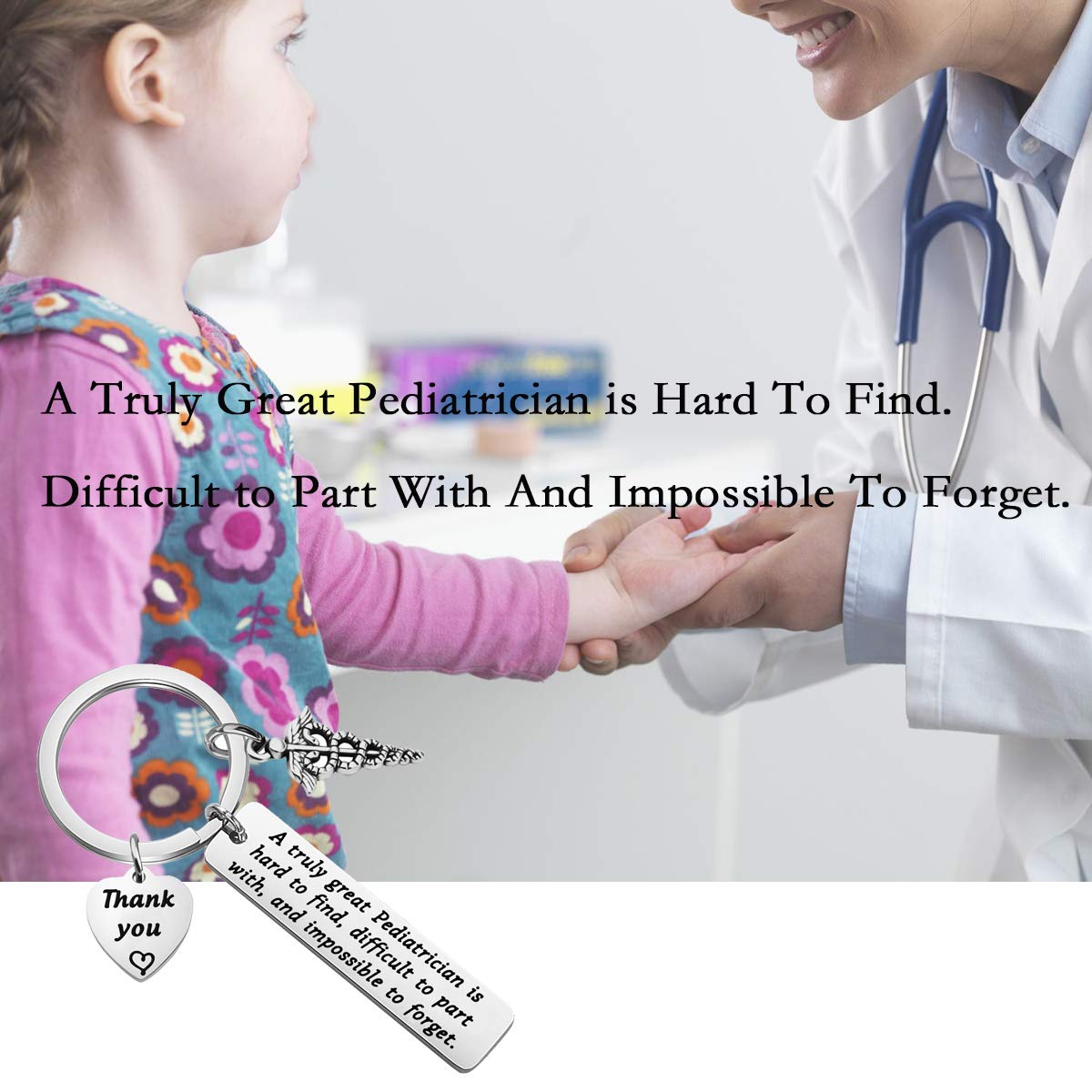 TGBJE Pediatrician Gift A Truly Great Pediatrician Is Hard To Find Keychain Thank You Gift Pediatric Nurse Gift Doctor Gift