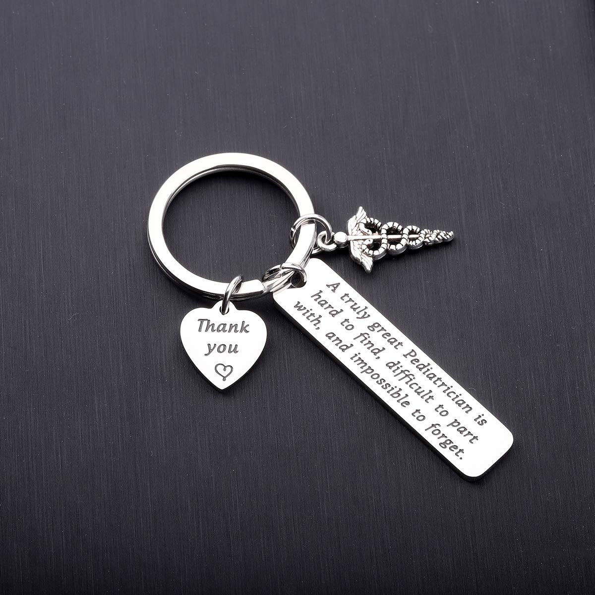 TGBJE Pediatrician Gift A Truly Great Pediatrician Is Hard To Find Keychain Thank You Gift Pediatric Nurse Gift Doctor Gift