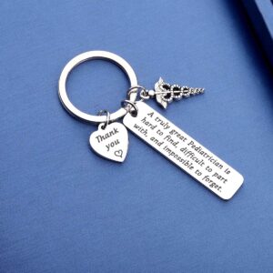 TGBJE Pediatrician Gift A Truly Great Pediatrician Is Hard To Find Keychain Thank You Gift Pediatric Nurse Gift Doctor Gift