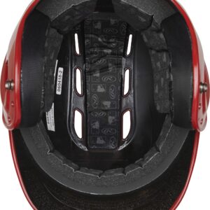 Rawlings | R16 VELO Baseball Batting Helmet | Junior (6 3/8" - 7 1/8") | Scarlet