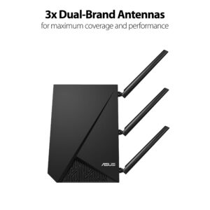 ASUS Dual Band WiFi Repeater & Range Extender (RP-AC1900) - Coverage Up to 3000 sq.ft, Wireless Signal Booster for Home, AiMesh Node, Easy Setup