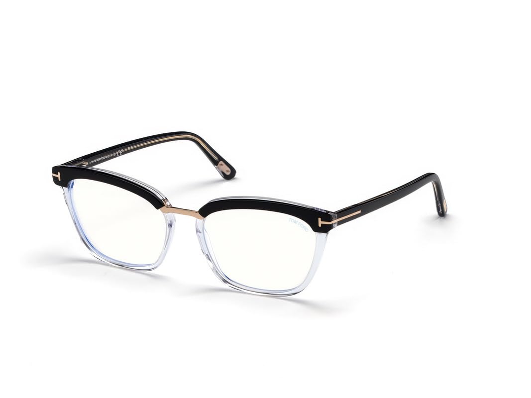 Tom Ford Women's Eyeglasses TF5550-B TF/5550-B Black/Crystal Optical Frame 54mm