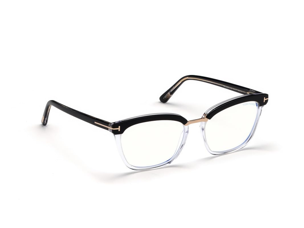 Tom Ford Women's Eyeglasses TF5550-B TF/5550-B Black/Crystal Optical Frame 54mm