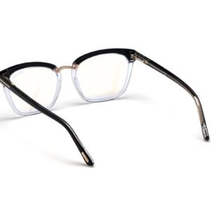 Tom Ford Women's Eyeglasses TF5550-B TF/5550-B Black/Crystal Optical Frame 54mm