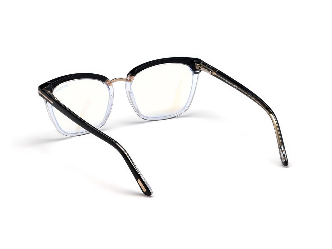 Tom Ford Women's Eyeglasses TF5550-B TF/5550-B Black/Crystal Optical Frame 54mm