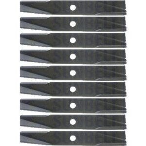 (9 pack) premium medium lift replacement xht lawn mower blade fits toro/wheel horse 106636 | 13.875" x 2" / 0.75" hole