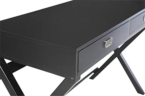 Linon Home Décor Jaycee Black Writing Desk