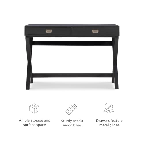 Linon Home Décor Jaycee Black Writing Desk