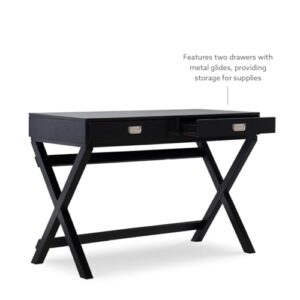 Linon Home Décor Jaycee Black Writing Desk