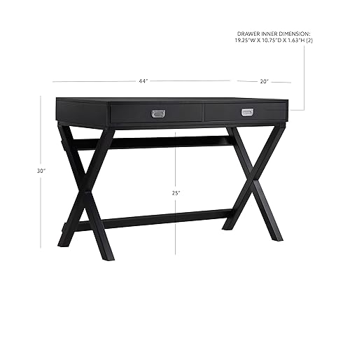 Linon Home Décor Jaycee Black Writing Desk