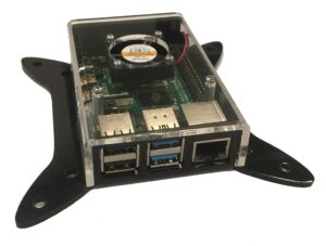 vesa mount case for raspberry pi 4 with fan