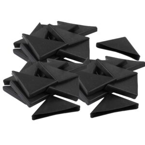 youu plastic corner protectors- 20 pcs shape triple-cornered glass corner protector cushion 10mm x 75mm for corner protection of glass corners, tiles, stones and angle steel