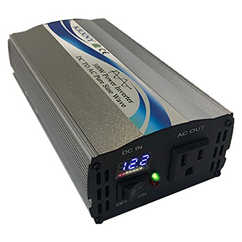 KRXNY 500W Car Power Inverter DC 12V to AC 110V 120V 60HZ Pure Sine Wave Converter with LED Display US Socket