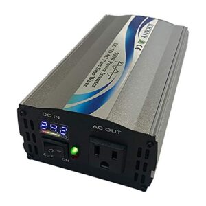 KRXNY 500W Car Power Inverter DC 12V to AC 110V 120V 60HZ Pure Sine Wave Converter with LED Display US Socket