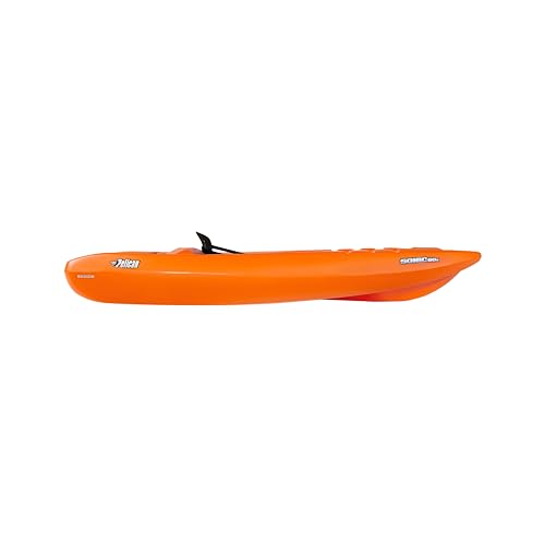 Pelican - Sonic 80X Youth Kayak - Sit-on-Top - Recreational Kayak - 8ft,Orange