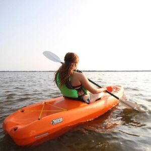 Pelican - Sonic 80X Youth Kayak - Sit-on-Top - Recreational Kayak - 8ft,Orange