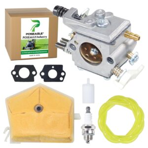 poseagle 503281504 carburetor replaces husqvarna 503281504, walbro wt-170, wt-170-1 for husqvarna 51 55 chainsaws