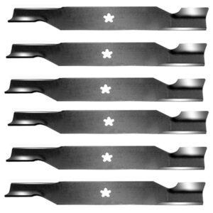 raparts set of (6) aftermarket 18-1/2" high lift mower blades fits ayp fits husqvarna