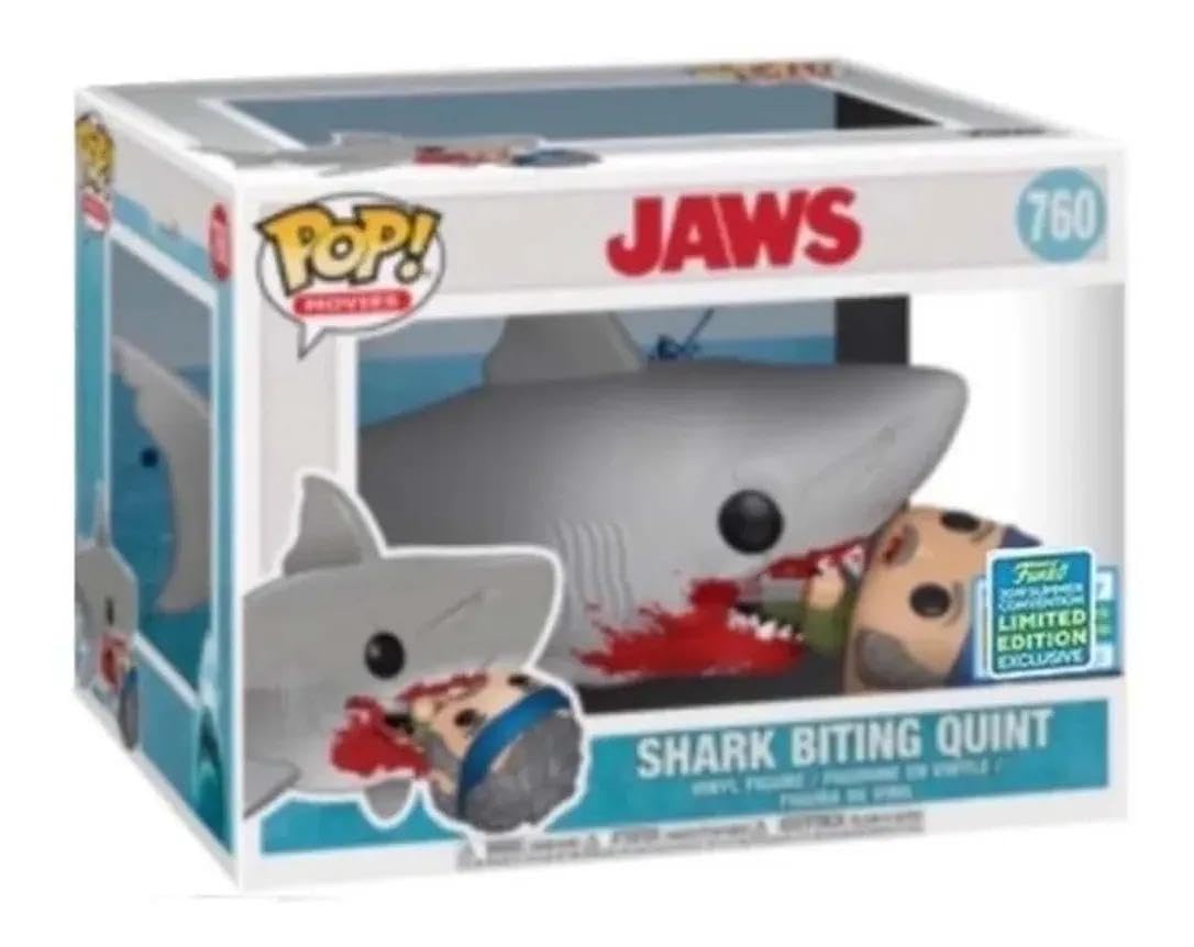 Funko POP! Movies Jaws: Shark Biting Quint Figure - 2019 Convention Exclusive