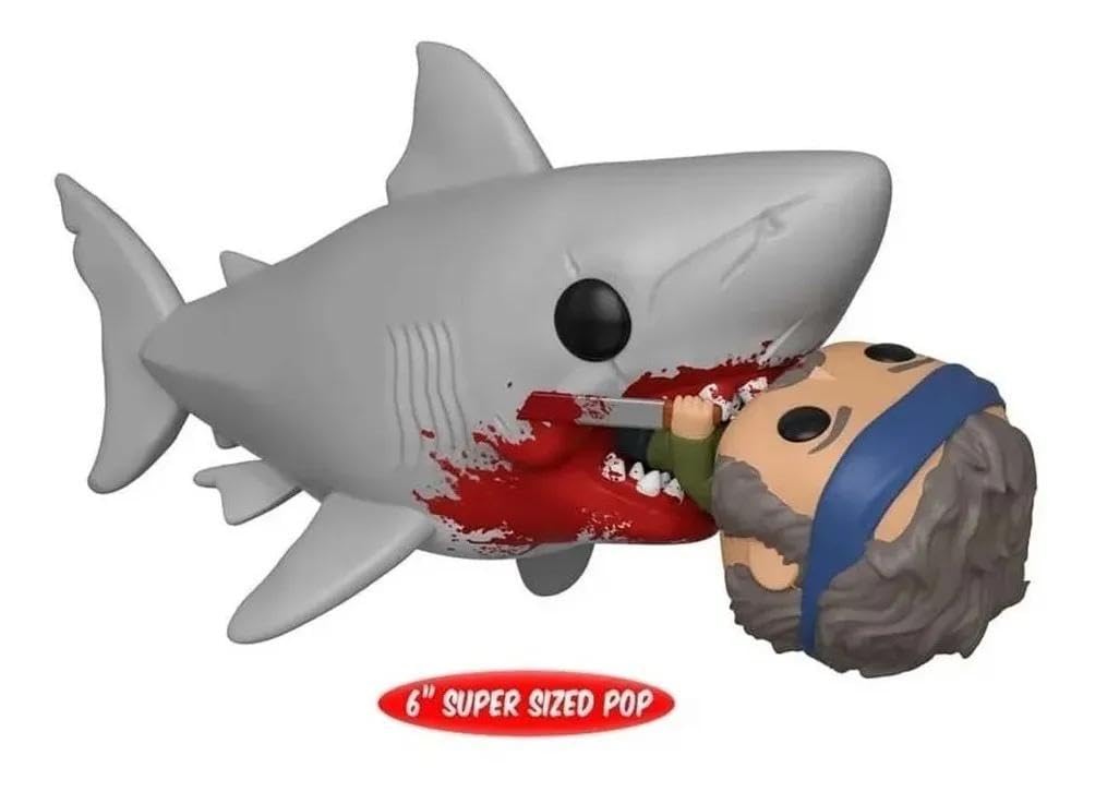 Funko POP! Movies Jaws: Shark Biting Quint Figure - 2019 Convention Exclusive