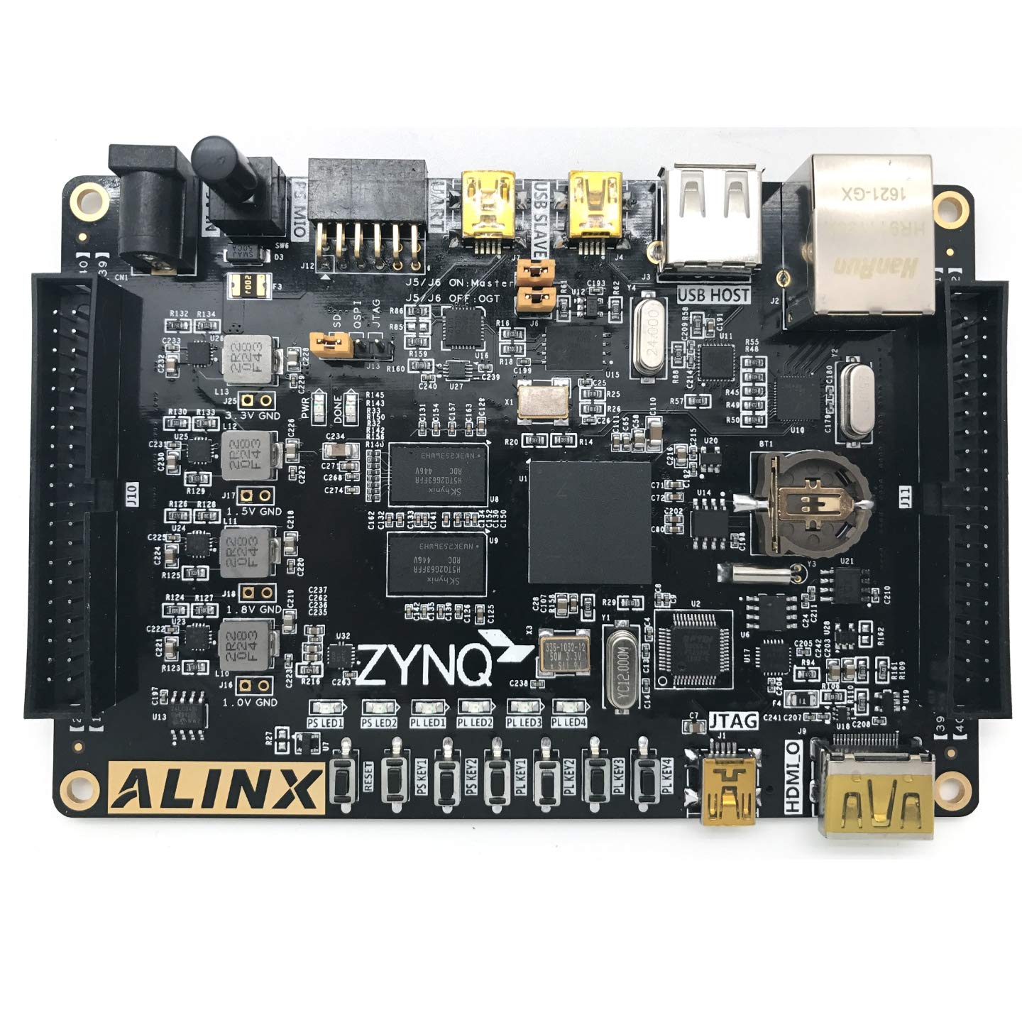 ALINX Brand Xilinx Zynq-7000 ARM/Artix-7 FPGA SoC Development Board Zedboard (AX7020, FPGA Board with DA/AD/Camera/LCD Module)