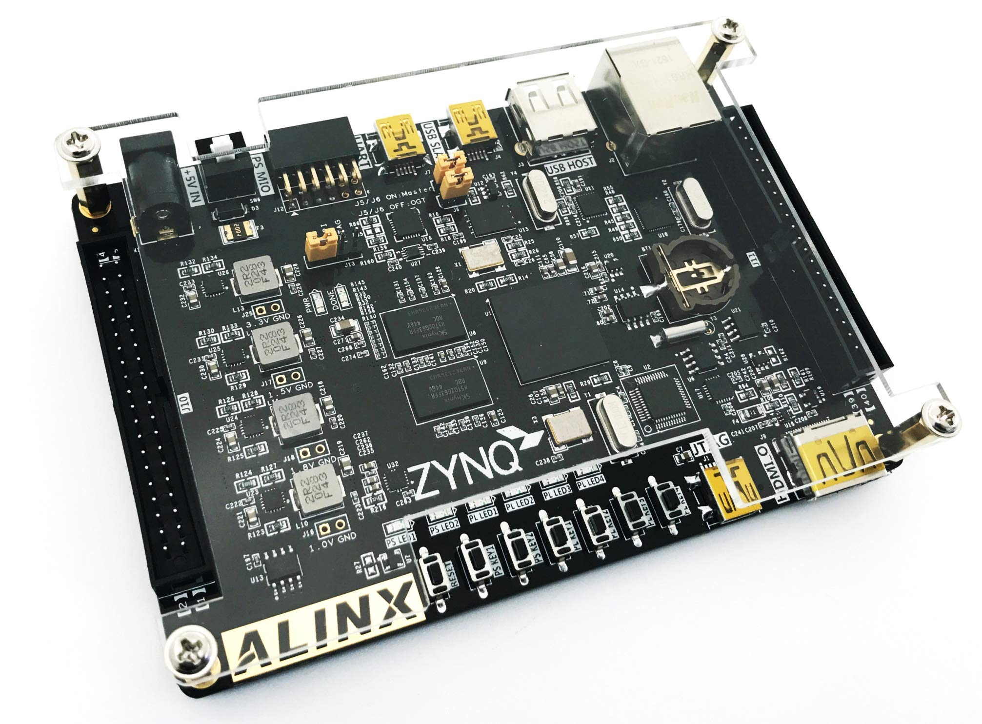 ALINX Brand Xilinx Zynq-7000 ARM/Artix-7 FPGA SoC Development Board Zedboard (AX7020, FPGA Board with DA/AD/Camera/LCD Module)