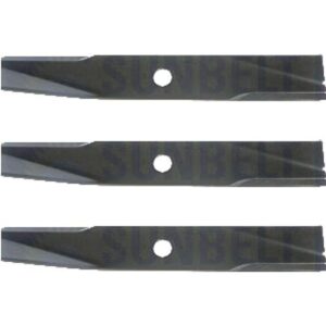 (3 pack) premium medium lift replacement xht lawn mower blade fits toro/wheel horse 106636 | 13.875" x 2" / 0.75" hole