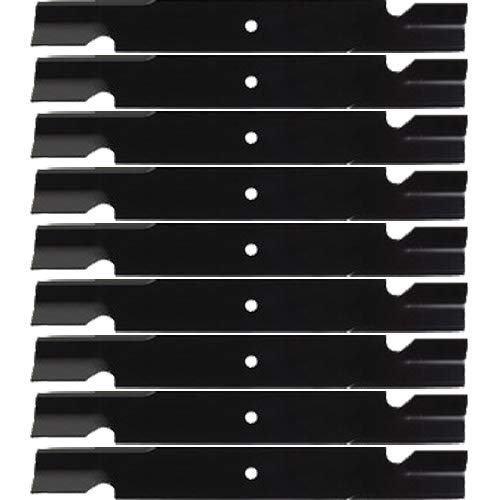 (9 Pack) Premium High Lift - Notched Replacement XHT Lawn Mower Blade Fits Toro/Wheel Horse 105-7711 | 24.4375" x 3" / 0.625" Hole