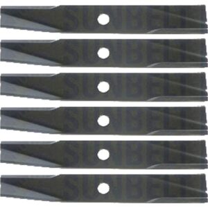 (6 pack) premium high lift replacement xht lawn mower blade fits toro/wheel horse 112-9759 | 17.5" x 2.25" / 0.625" hole