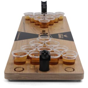 grown man games mini beer pong - drinking game - party game - beer game - tabletop beer pong table - mini pong mini game - tabletop beer pong set