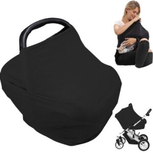 nursing cover for baby breastfeeding, newborn essentials breathable car seat covers up for babies boy girl infant added privacy for carseat canopy new mom must haves stuff shower gifts registry search