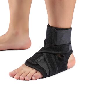 vbestlife. ankle brace, adjustable compression foot drop ankle brace support stabilizer drop foot brace drop foot brace for slee