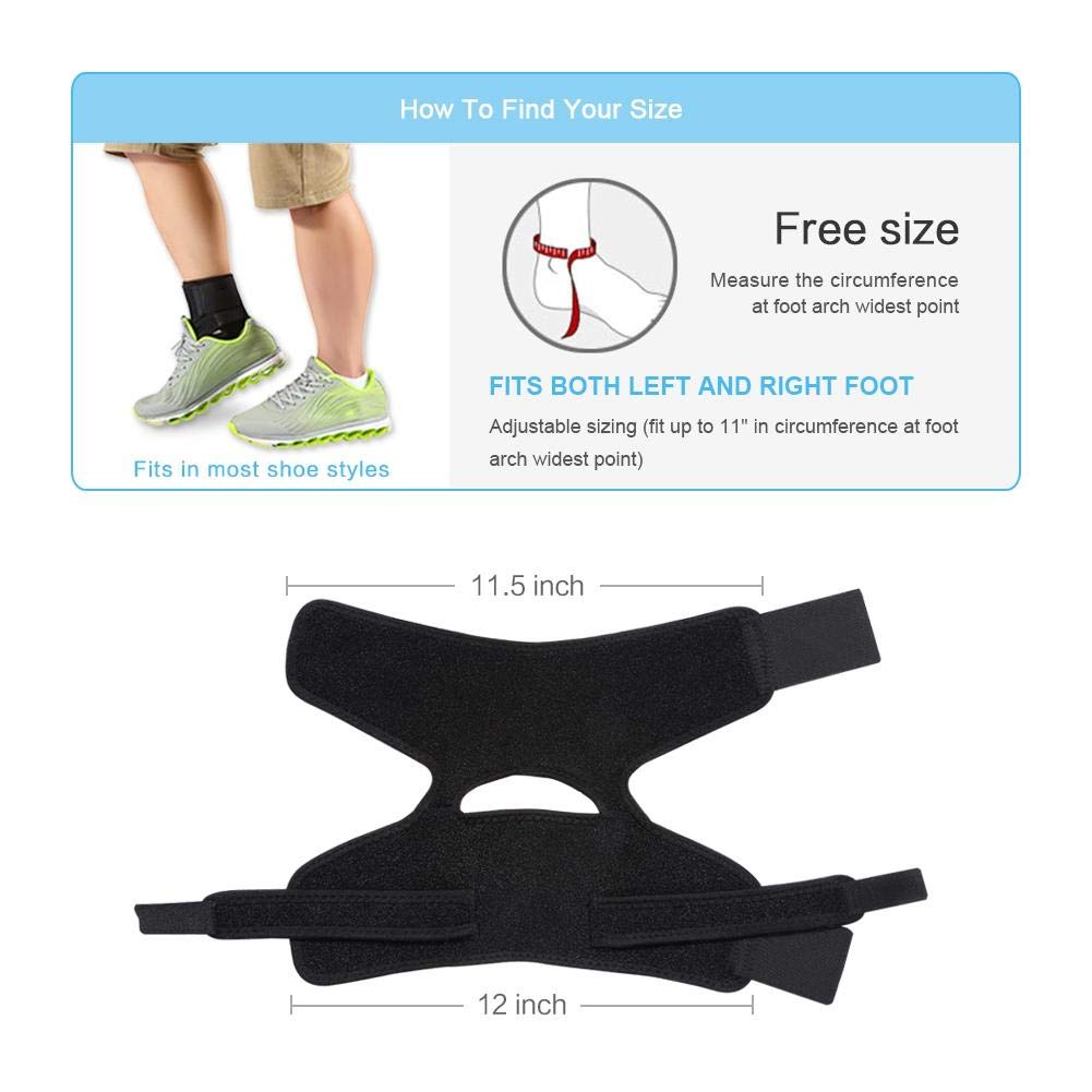 Vbestlife. Ankle Brace, Adjustable Compression Foot Drop Ankle Brace Support Stabilizer Drop Foot Brace Drop Foot Brace For Slee