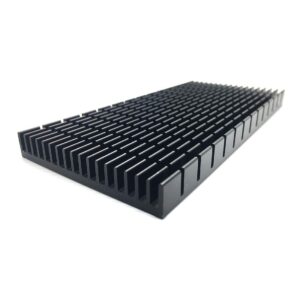 Aluminum Heat Sink Heatsink Module Cooler Fin Heat Radiator Board Cooling for Amplifier Transistor Semiconductor Devices Black Tone 150mm (L) x 70mm (W) x10mm (H)