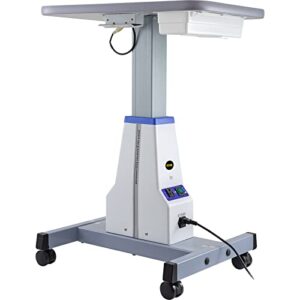 VEVOR Motorized Instrument Table Professional Medical Cart Dental Cart Adjustable Optical Eyeglass Motorized Instrument Working Table for 2 Instruments (D16 18.9" x 15.7")