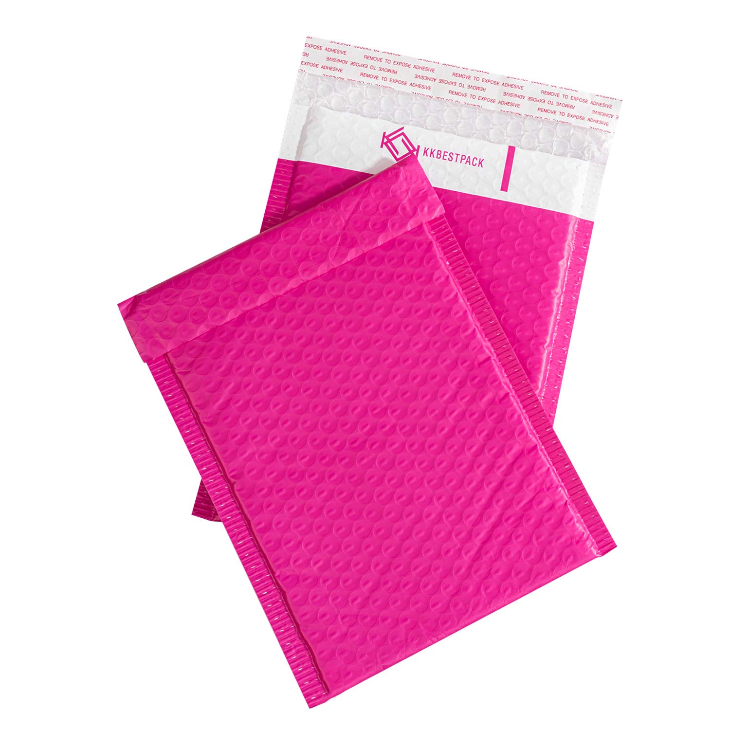 KKBESTPACK 6x10 Pink Poly Bubble Mailers Shipping Envelopes Pack of 25