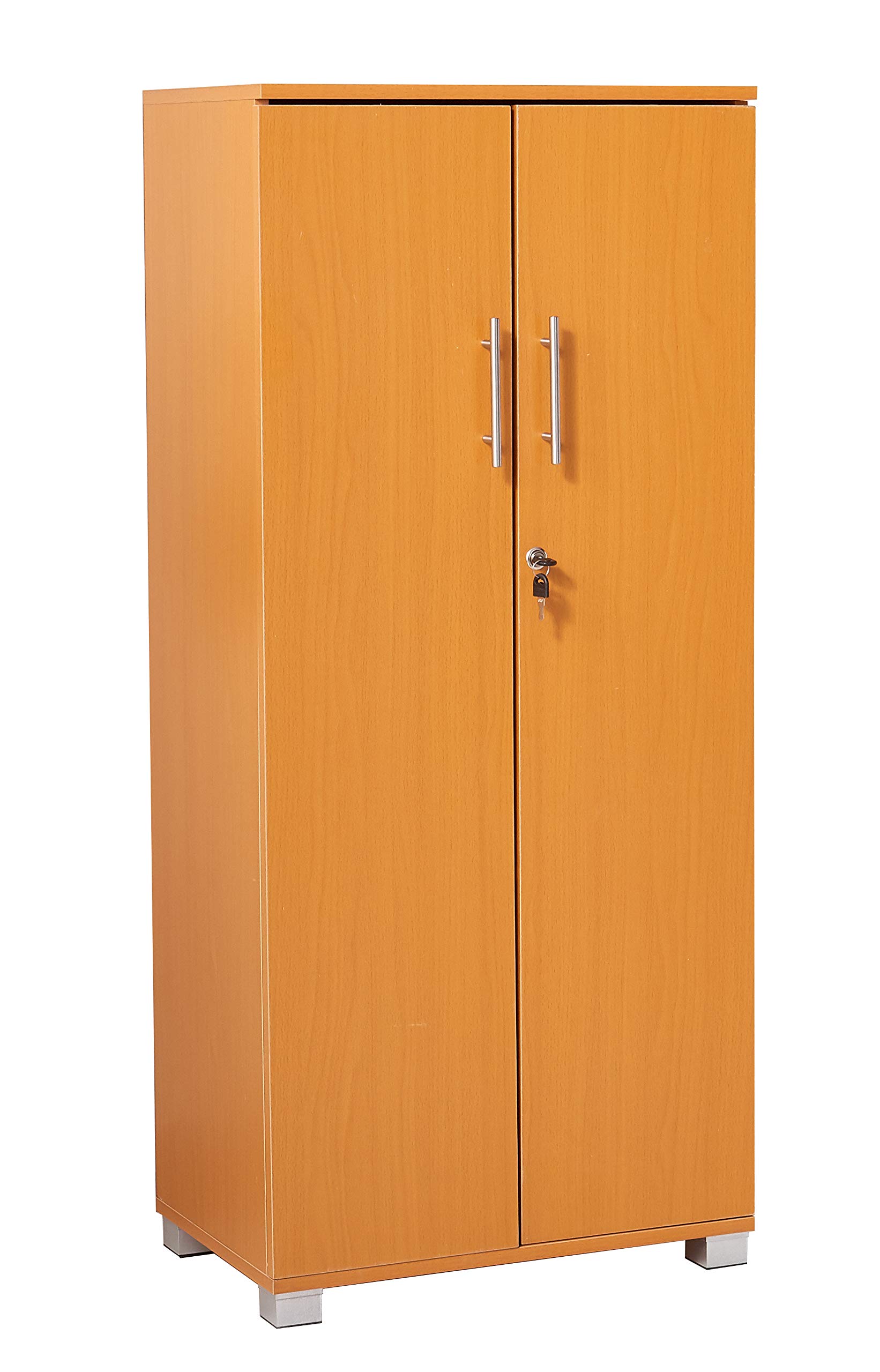 MMT Furniture Designs Ltd Office Storage Cabinet, 55cm x 35cm x 125cm, Beech