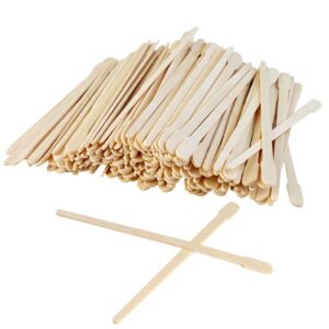 Yolyoo 400pcs Wooden Wax Sticks Wax Spatulas Wax Applicator Craft Sticks for Hair Eyebrow Removal (400 Piece Assortment)