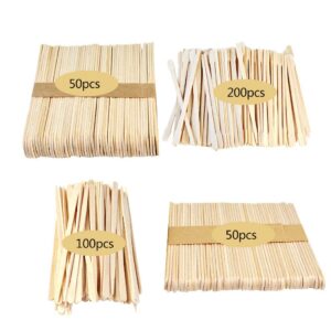 Yolyoo 400pcs Wooden Wax Sticks Wax Spatulas Wax Applicator Craft Sticks for Hair Eyebrow Removal (400 Piece Assortment)