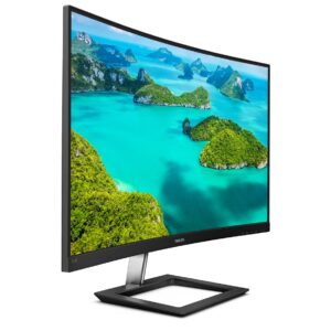 PHILIPS 328E1CA 32" Curved Monitor, 4K UHD, 120% SRGB, Adaptive-Sync, Speakers, VESA, 4Yr Advance Replacement Warranty