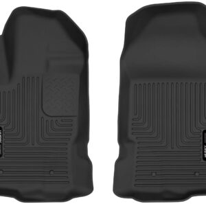 Husky Liners X-act Contour Floor Mats | Fits 2019 - 2022 Ford Ranger SuperCrew/SuperCab | Front Row, 2-pc Black - 54701