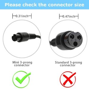 GLDYTIMES Hoverboard Charging Port Replacement for Swegway Swagtron Swagboard CHO etc. Smart Self-Balancing Scooter (4 Prong 3 pin)