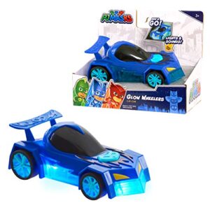 pj masks glow wheelers cat-car, kids toys for ages 3 up by just play