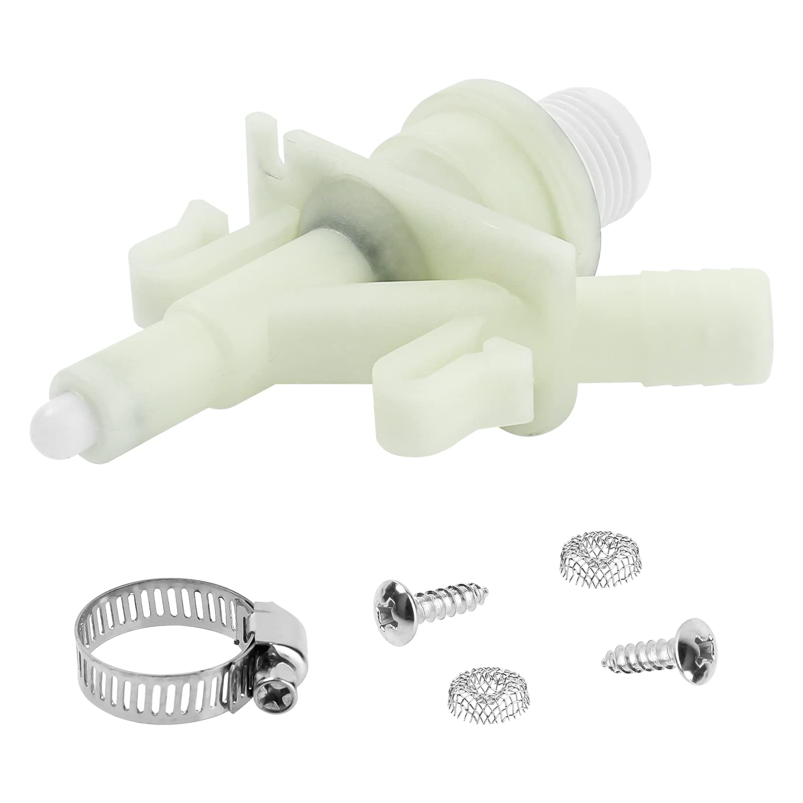 Ximoon 385311641 RV Toilet Valve Replacement Kit for Dometic 300 310 320 Toilets & Sealand Marine Toilet - White