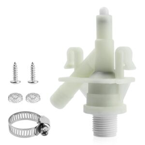 Ximoon 385311641 RV Toilet Valve Replacement Kit for Dometic 300 310 320 Toilets & Sealand Marine Toilet - White