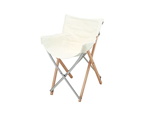 Snow Peak Take! Bamboo Chair, LV-085, Designed in Japan, Made of Canvas and Bamboo, for Indoor Outdoor Use, Lifetime Product Guarantee, White